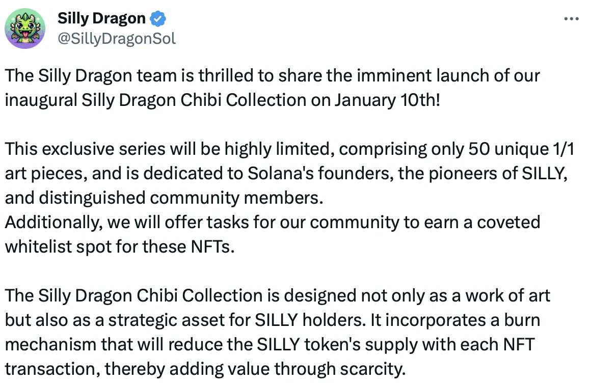 Silly Dragon SILLY Token Price Increase